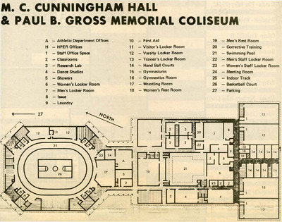 "Layout of Gross Memorial Coliseum" by Fort Hays State University