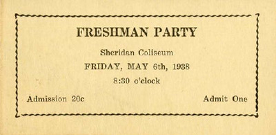 "Freshman Party Admission Card" by Fort Hays State University