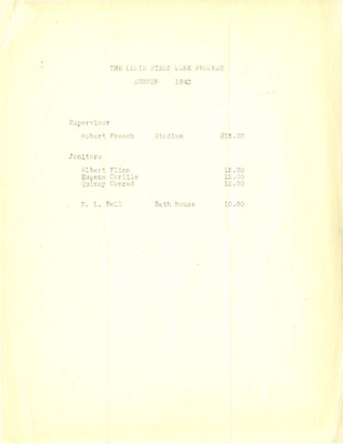 "The Lewis Field Work Program: Summer 1940 Staff" by Fort Hays Kansas ...