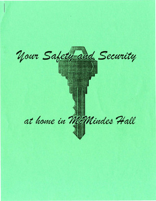 "Your Safety and Security at Home in McMindes Hall" by Fort Hays Kansas ...