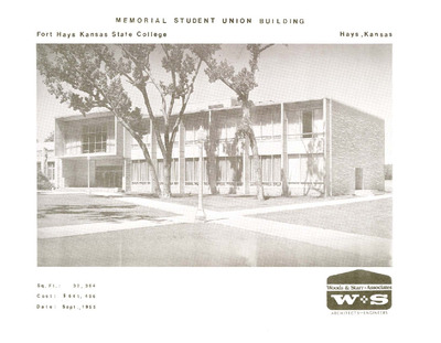 "Exterior of Memorial Union" by Fort Hays Kansas State College