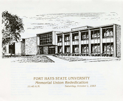 "Rededication of the Memorial Union Program" by Fort Hays State University