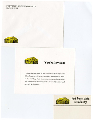 "Invitation to Stone School Dedication" by Fort Hays State University