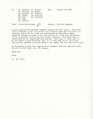 "Letter Clarifying Range of Mail Solicitation" by Fort Hays State ...