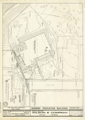 "Elevation and Floor Plans for Nursing Education Building" by Fort Hays ...