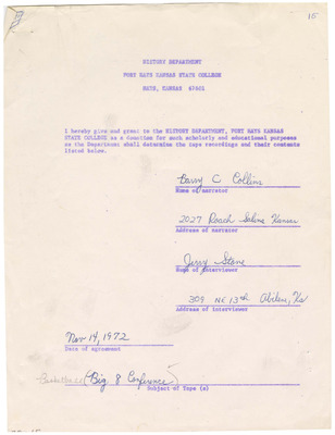 "Interview with Barry C. Collins" by Jerry Stone