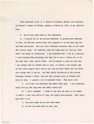 "Interview with J.V. Kutler" by Steven W. Graber