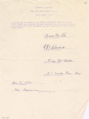 "Interview with Anna Muller" by Craig McClellan